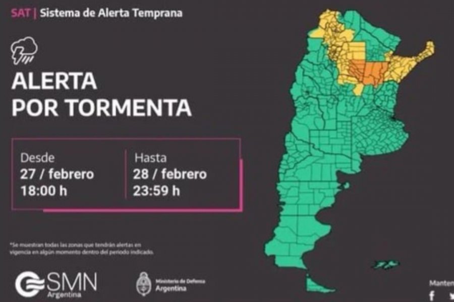 Corrientes en Alerta amarilla por severas tormentas | Corrientes Hoy