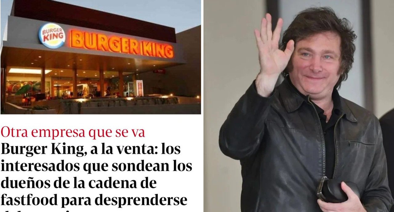 Los memes de Burger King: se va del país por las políticas de Milei ...
