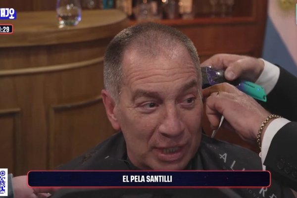 El paupérrimo show de Santilli: fue a pelarse en vivo pero no se animó ...