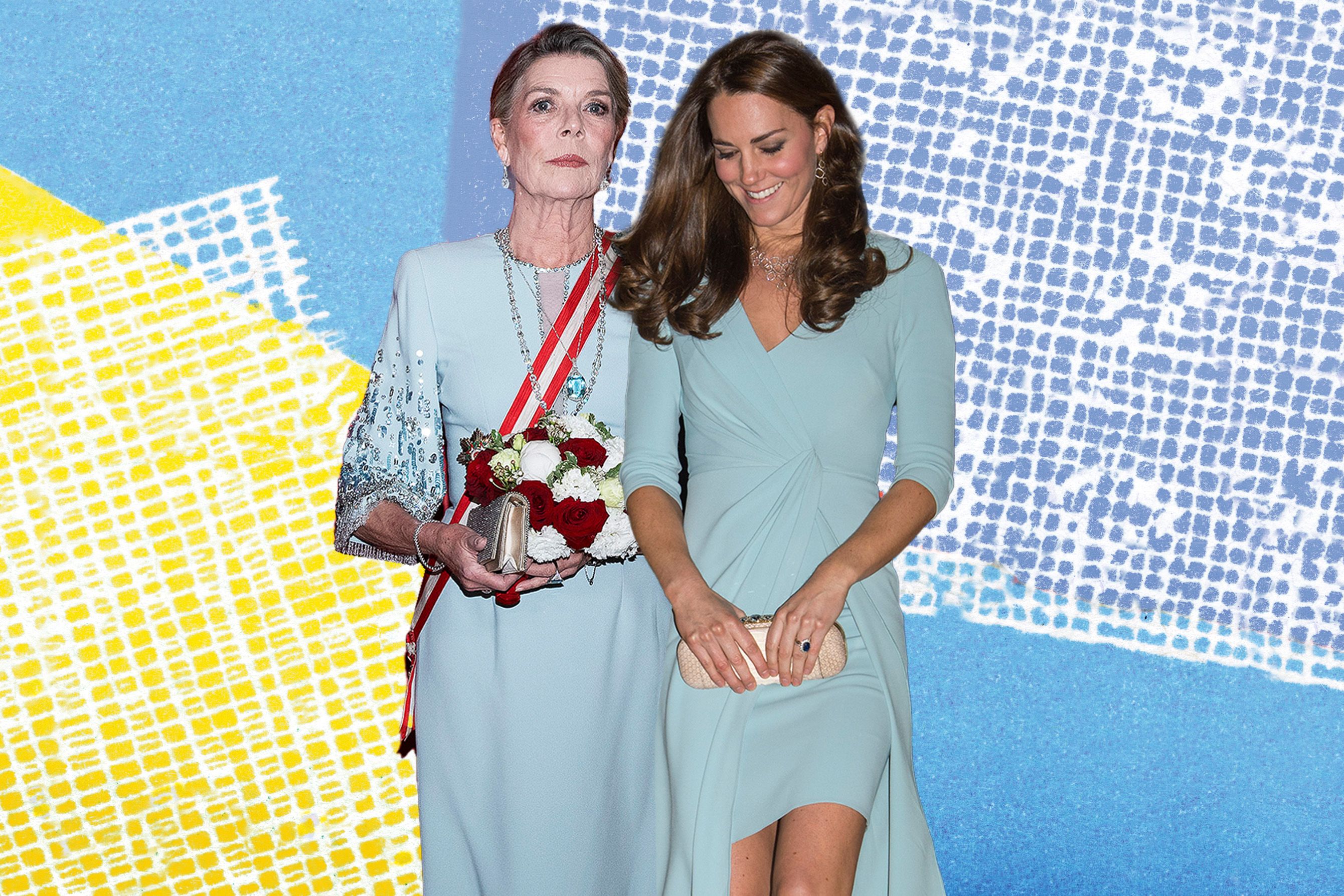 Anoche, Carolina de Mónaco llevó el vestido ‘Kate Middleton’ mientras ...