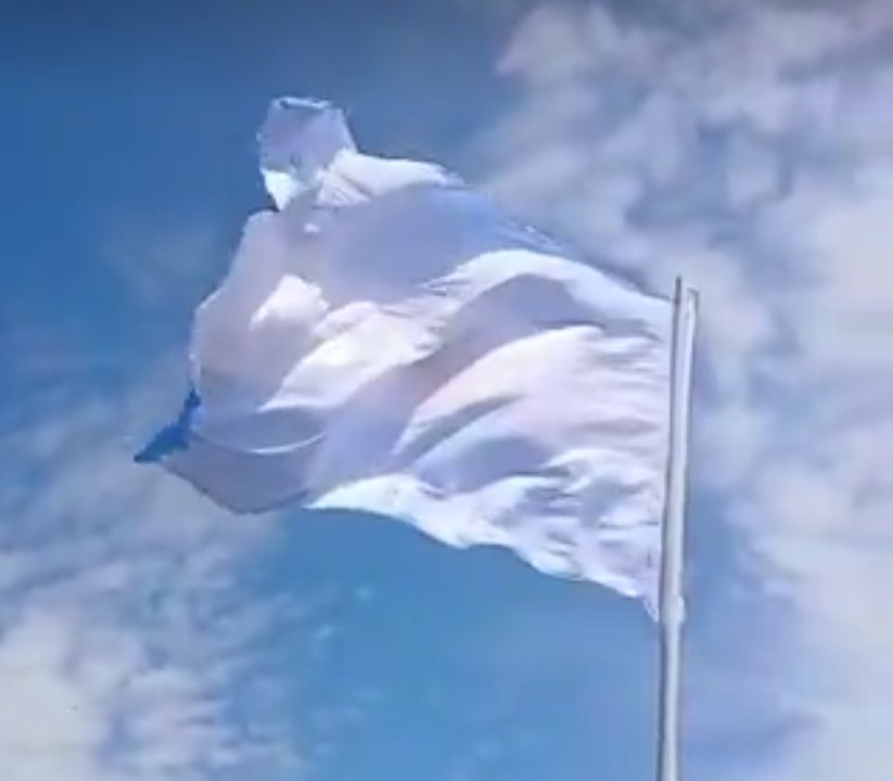 Vergüenza nacional: en Mar del Plata apareció una bandera izada “simple ...