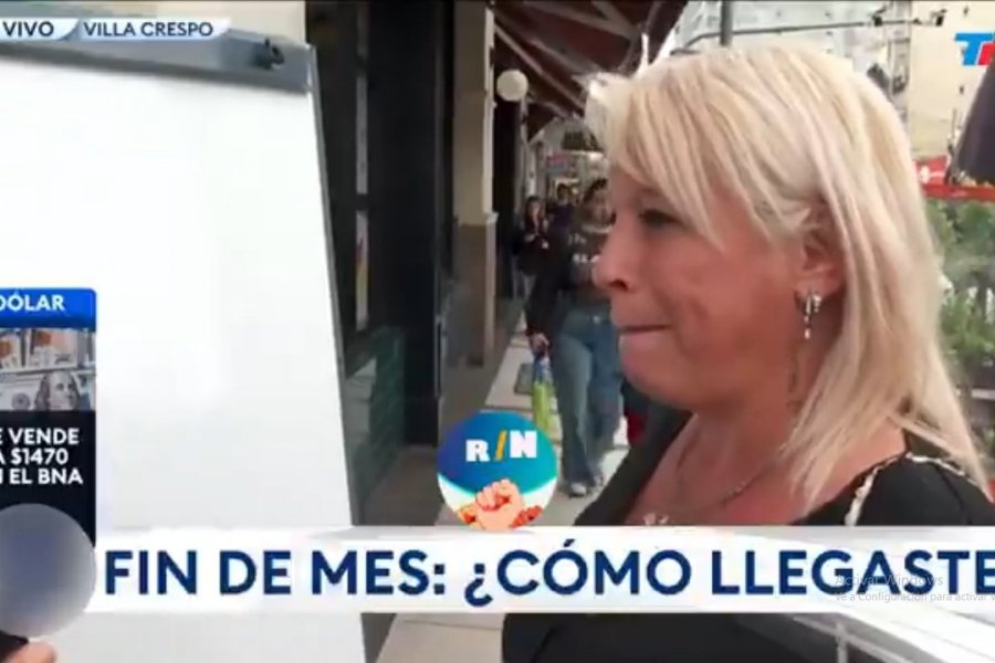 La notera de TN preguntaba en la calle cómo llegaba la gente a fin de ...